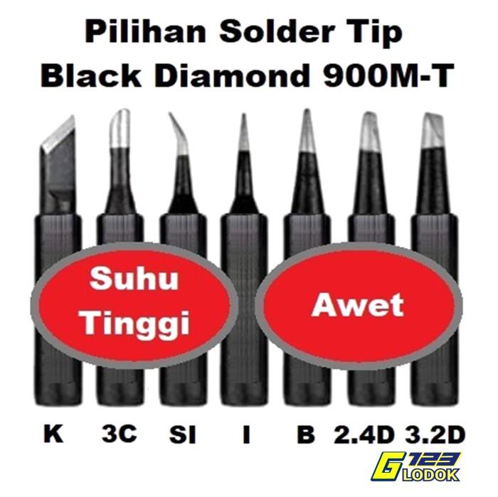 Jual Mata Kepala Solder Station 900M Tip Head Black Diamond 936 936A 908S - 900M-T-2.4D - Kab ...