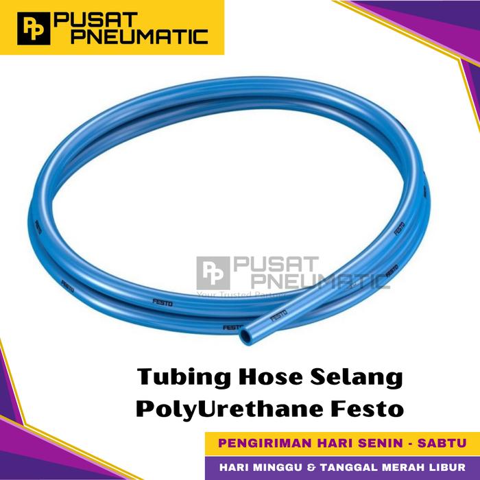 Jual Selang Angin Festo Pneumatic Hose Plastic Tubing PUN 8 X 1-BL (PU) - Jakarta Barat - Pusat ...