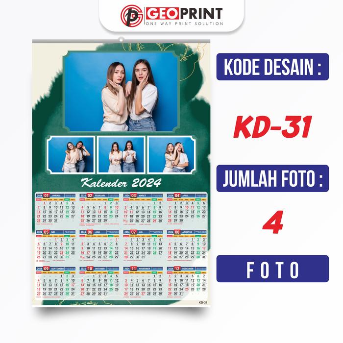Jual Kalender 2024 Foto Sendiri Dengan 50 Pilihan Motif / KALENDER 2024 ...