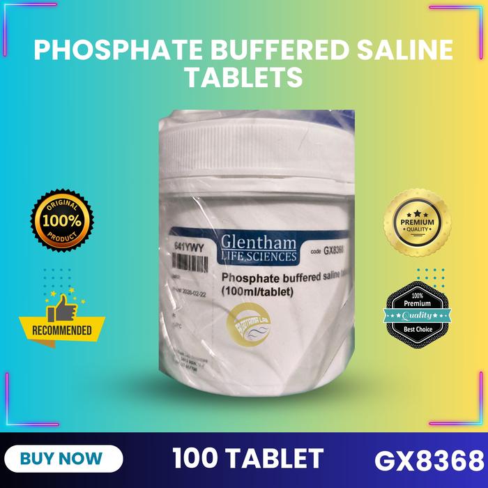 Jual Phosphate Buffered Saline, Tablets, pH 7.2, 100ml/ tablet, 50 ...