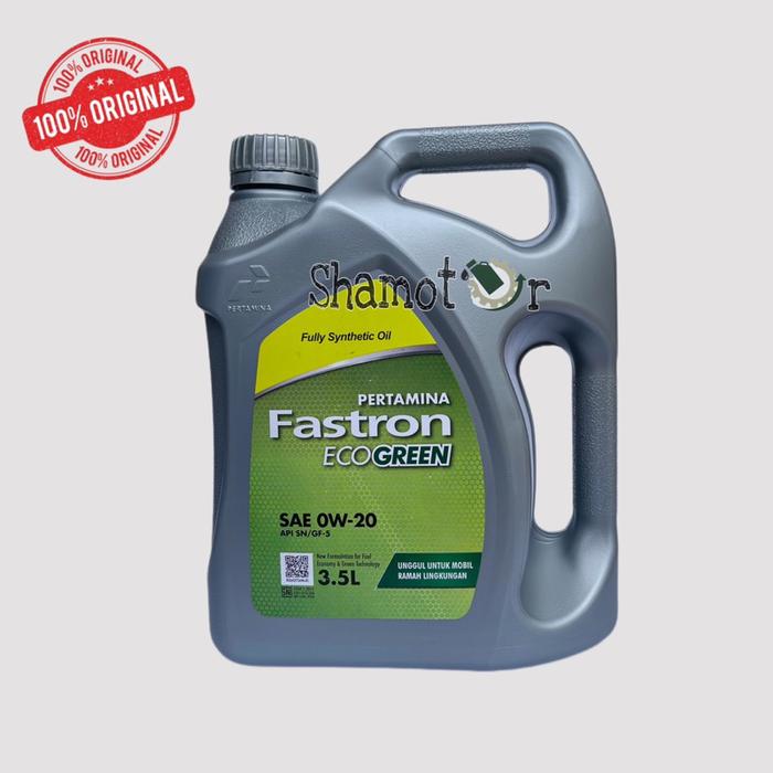 Jual STOK TERBARU & READY, OLI PERTAMINA FASTRON ECO GREEN SAE 0W-20 ...