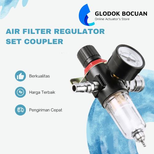 Jual Pneumatic Air Filter Regulator AFR 2000 Set Coupler High Quality ...