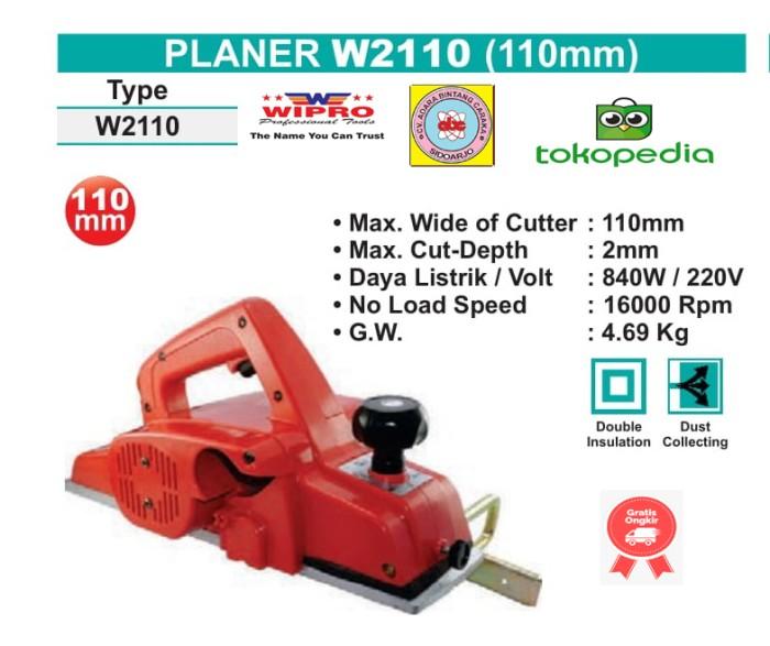 Jual Mesin pasrah kayu kedalaman 2mm x lebar 110mm / Planner - Wipro W ...