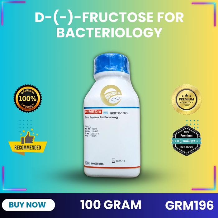 Jual D-(-)-Fructose, for Bacteriology | C6H12O6, 100 gram - Kab. Bogor ...