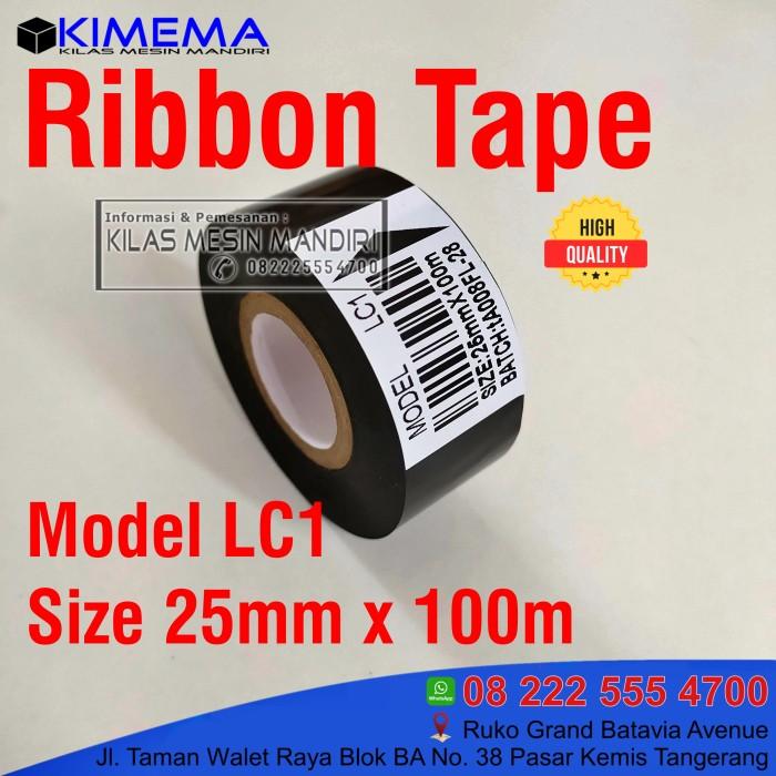 Jual Ribbon Tape 25 mm x 100 m LC1 tinta pita mesin coding - Kab ...