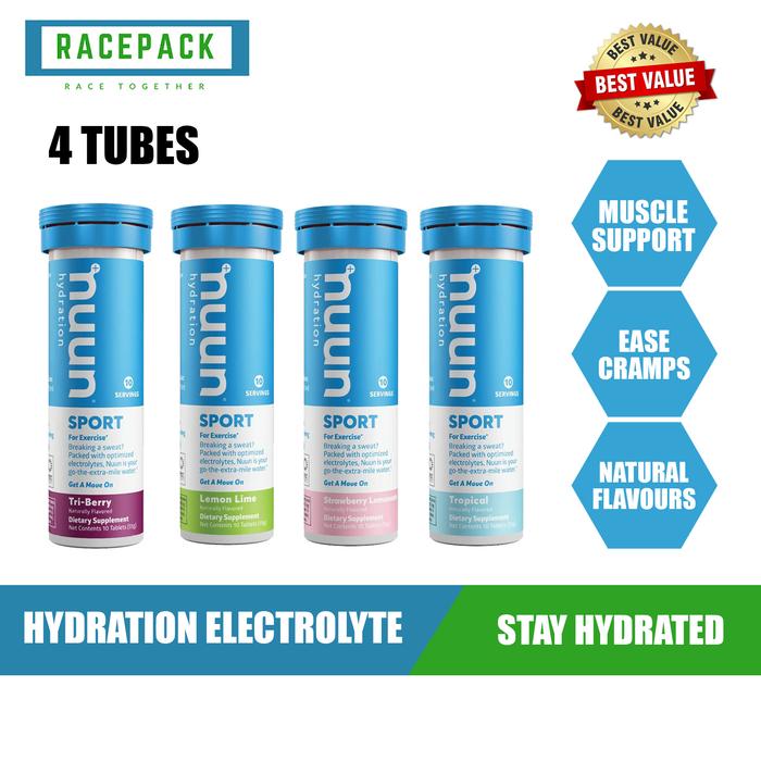 Jual NUUN Hydration Electrolyte Tabs 4 Tube New Flavour - Kota Bandung ...