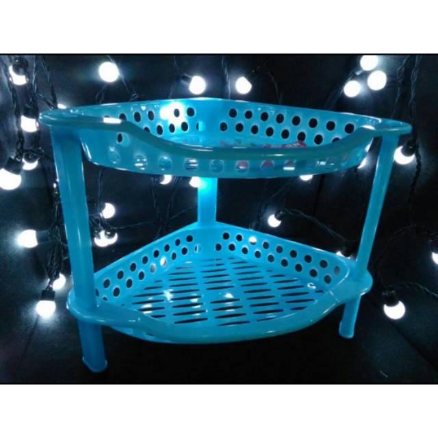 Jual Daiso Rak Susun Sudut 2 Tingkat - Daiso 2 Tier Shelving Corner ...