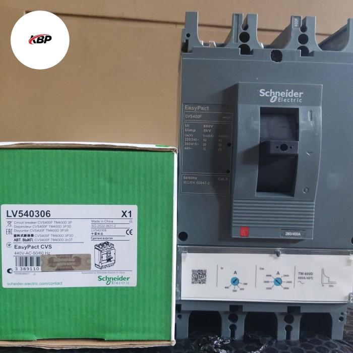 Jual WOLF MCCB BREAKER SCHNEIDER CVS400F 3P 400A LV540306 36KA 3PHASE ...