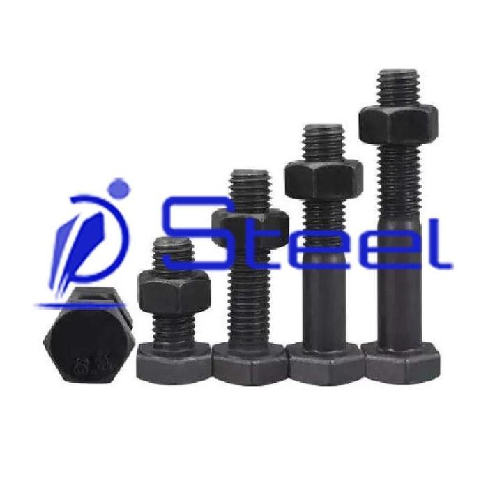 Jual Baut Mur Baja 8.8 M16 x 1.50 x 70 DRAT HALUS Half Drat Hitam HTB 16x70 - Jakarta Barat ...