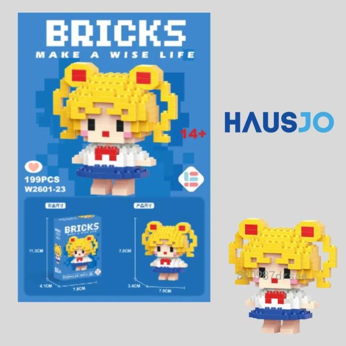 Jual Bricks DIY Nano Block Mini Toys Model Kartuun Building Blockk ...