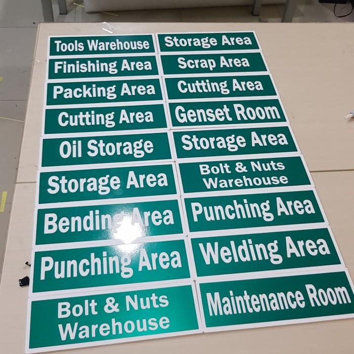 Jual Rambu / Sign Nama Ruangan / Area Kerja - 30cm x 10cm Acrylic ...