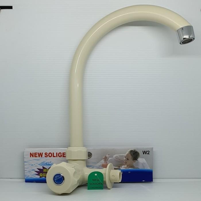 Jual PTR Keran kran angsa pvc New Soligen W2 bulat putar / kran cuci ...