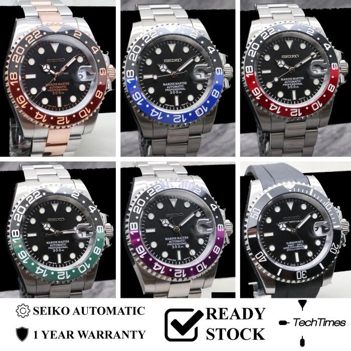 Jual Seiko GMT Mod Batman Seiko mod Pepsi Sprite NH35 Automatic Seikomod - Jakarta Pusat ...