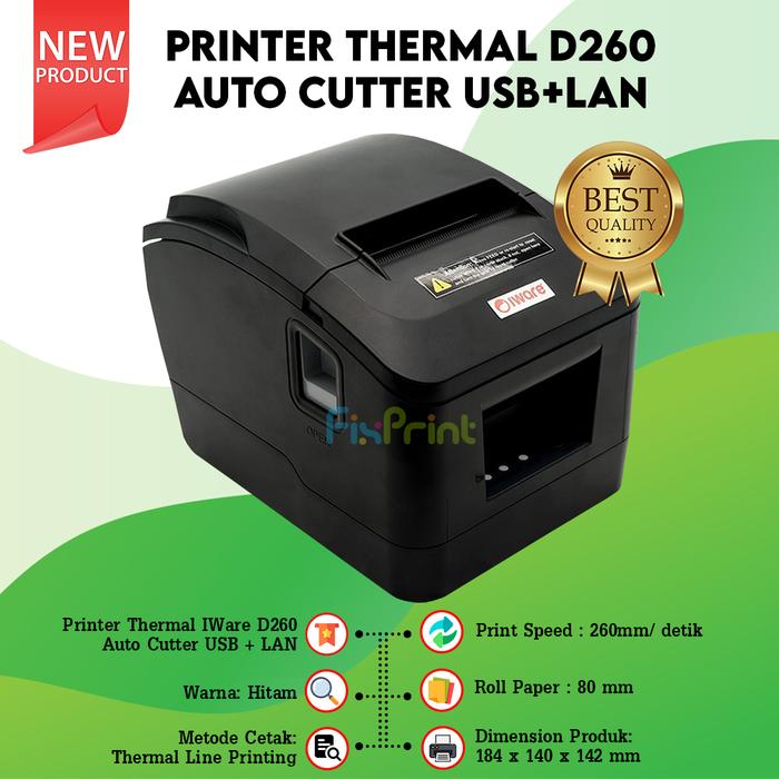 Jual Printer Thermal Kasir Bluetooth Iware IW-D260BT Iw D260BT D260 ...