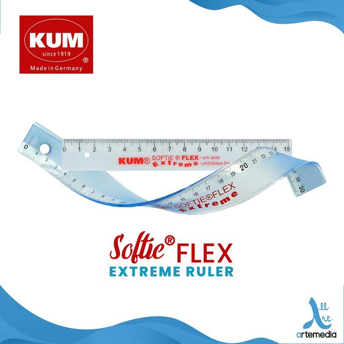 Jual KUM Softie Flex Extreme Ruler Alat Gambar Penggaris Plastik - Kota ...