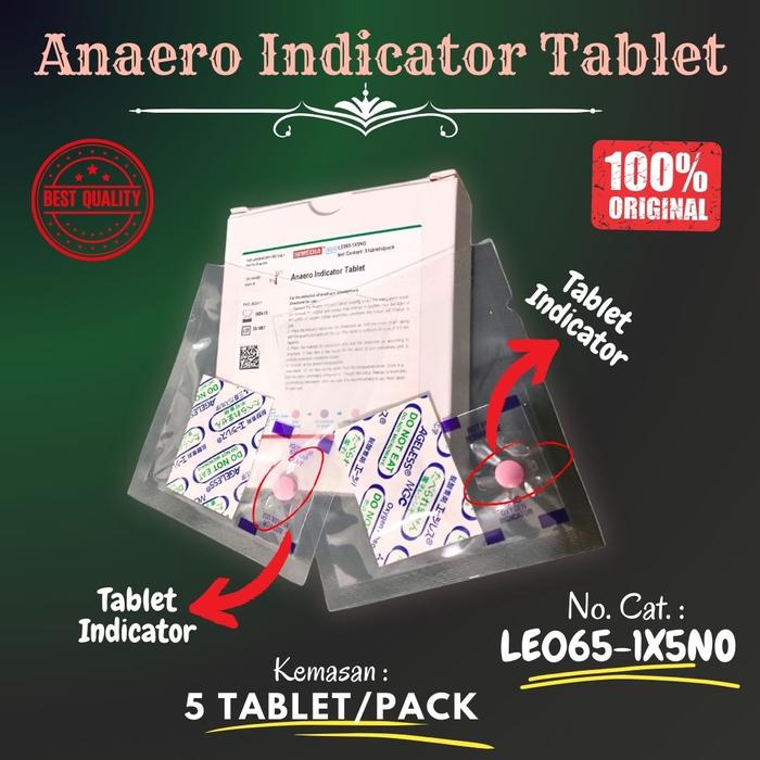 Jual Anaero Indicator Tablet, for detection Anaerobic Environment, 5 ...