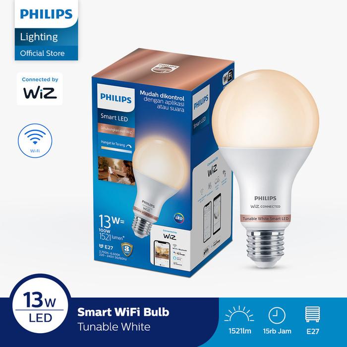 Promo Philips Lampu Bohlam Smart WiFi LED 13W With Bluetooth Tunable ...