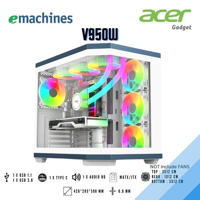 Jual Casing Pc Acer Emachine Gadget V950w Atx White - V950 Di Seller ...