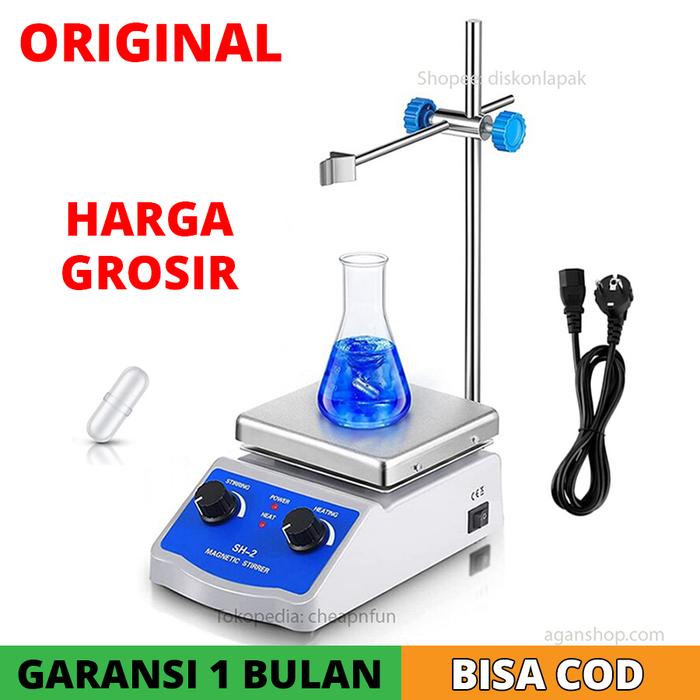 Jual Magnetic Stirrer Hotplate Stirer SH2 Mesin Pemutar Laboratorium SH ...