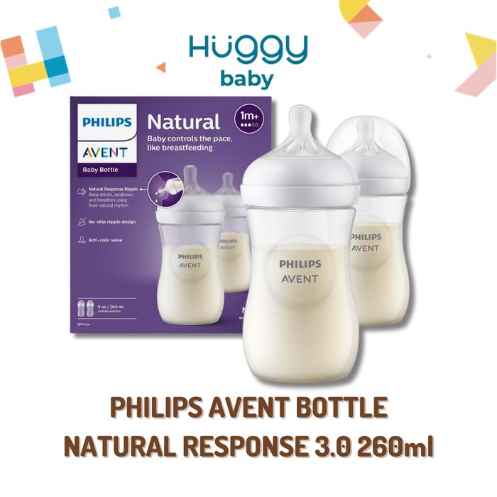Jual Philips Avent SCY903/02 Bottle Natural Response 3.0 260ml isi 2 - Kota Tangerang - Huggy ...