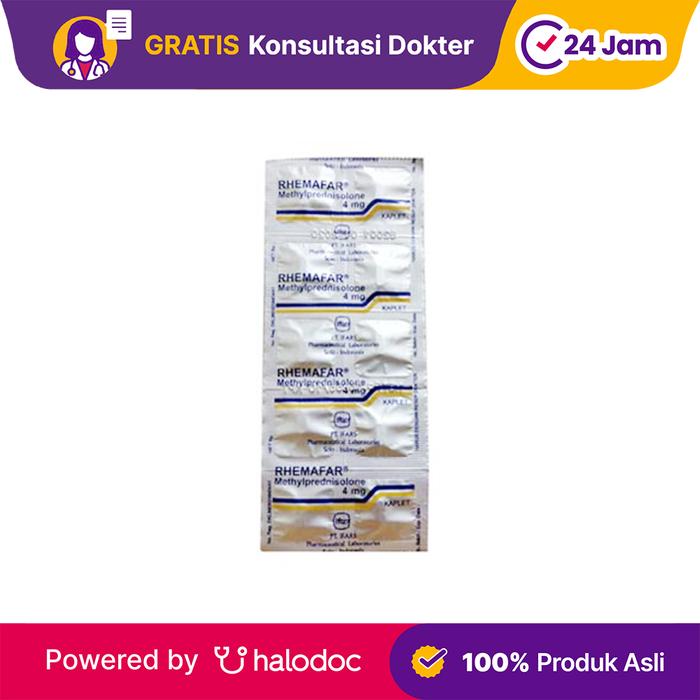 Jual Rhemafar 4 mg 10 Kaplet - Anti Inflamasi - Halodoc - Kota Bekasi ...