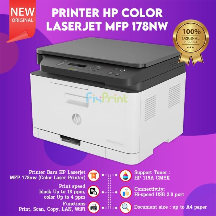Promo Printer HP Color LaserJet MFP 178nw (Print, Scan, Copy, LAN, WiFi) New Cicil 0% 3x ...