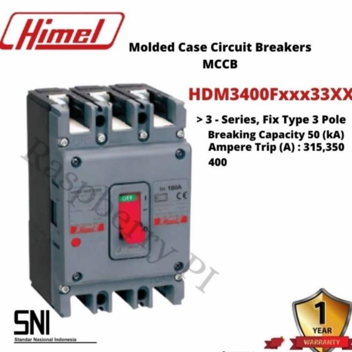 Jual HIMEL MCCB Breaker 3 Pole SNI 315A/ 350A/ 400A Mold Case Circuit - 315A - Kota Surabaya ...