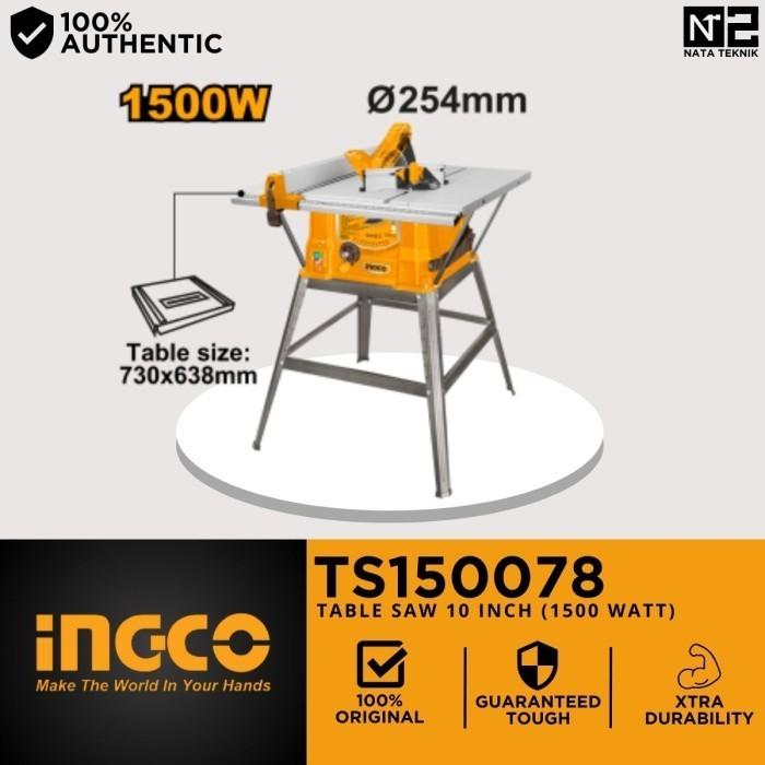 Jual Ingco TS150078 Table Saw 10 Inch Mesin Meja Potong Kayu 10" TS 150078 - Kota Surabaya - UD ...