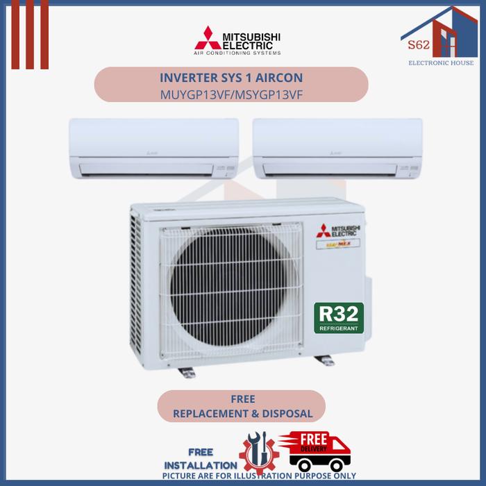 Jual New MITSUBISHI SYSTEM 1 AIRCON - 5 Ticks - (INSTALLATION INCLUDED ...