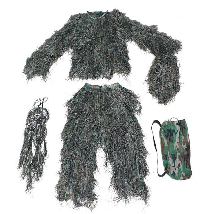 Jual 3D Ghillie Suit Jungle Camouflage Geely Clothing CS Withered Grass ...
