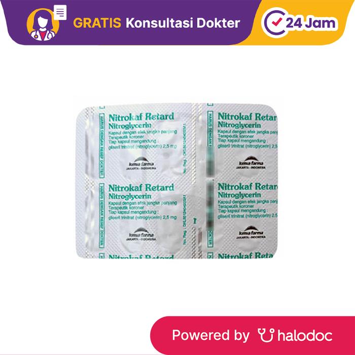 Jual Nitrokaf Retard 2.5 mg 10 Kapsul - Obat Jantung - Halodoc ...