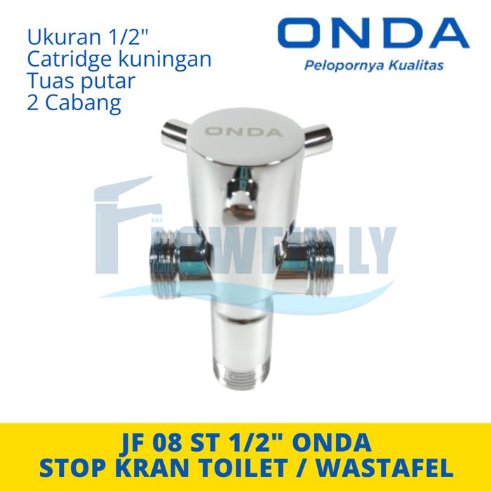 Jual STOP KRAN ONDA 2 CABANG JF 08 ST KERAN T SHOWER WC BIDET - Kota Surabaya - FLOWFULLY ...
