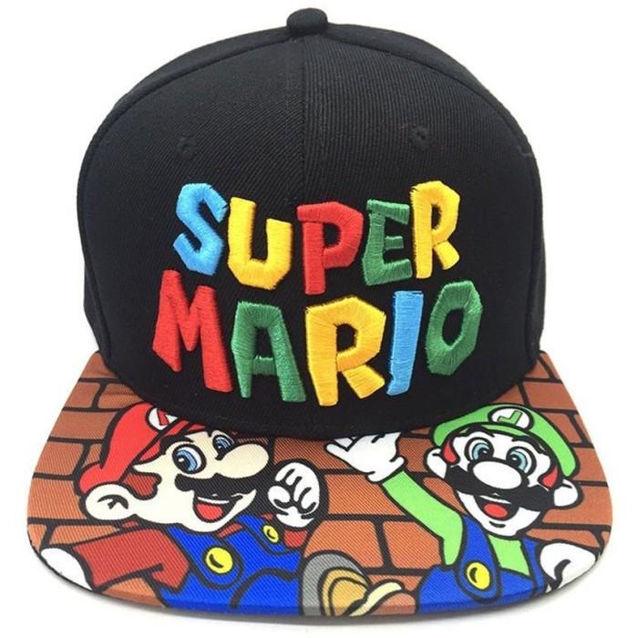 Promo Topi Anime Super Mario Luigi Bros Cosplay Kartun Topi Untuk Anak ...