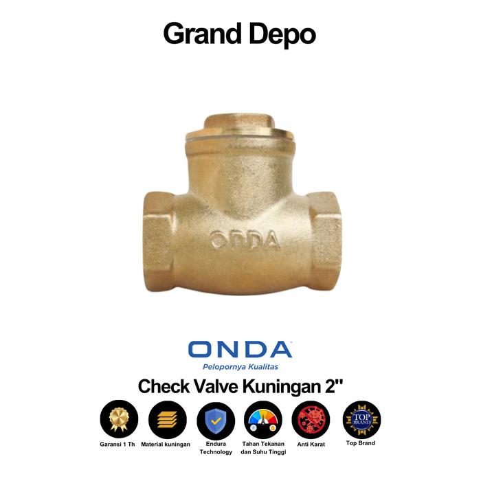 Jual Check Valve Tabok Kleep 2" Onda / Swing Check Valve Onda - Kota ...