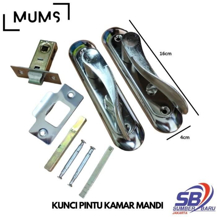 Jual Ready Kunci Handle Pintu Kamar Mandi Toilet Wc Aluminium Kunci ...