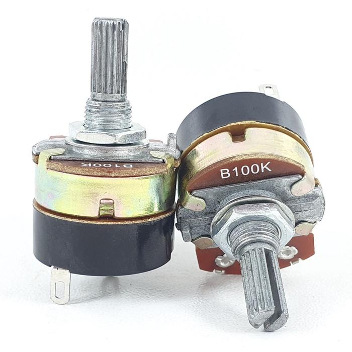 Jual Potensio Dimmer Besar 3 pin 100k Drat Mono Kaki 3 Tekuk Dimer On ...