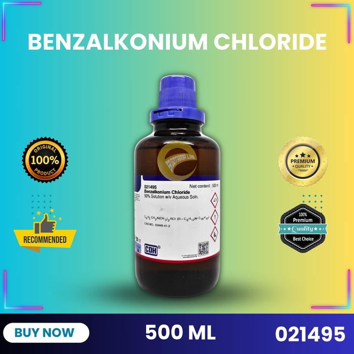 Jual Benzalkonium Chloride 50% Solution, W/V Aqueous Soln, 500 ml - Kab ...