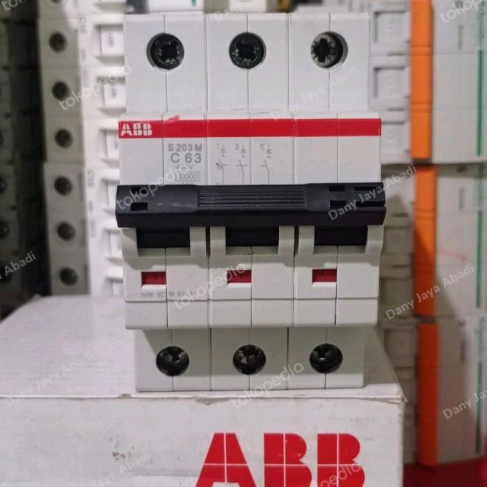 Jual mcb abb 3p 3phase 63a c63 10ka S203M S 203 M Best - Kota Surabaya - INDO MECHANIC | Tokopedia