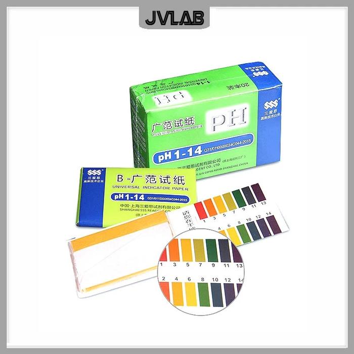 Jual Universal Indicator Paper PH Test Strip Acid Alka 1-14 Water Soil ...