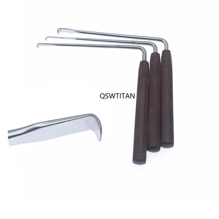 Jual Nerve Root Hook Retractor With Wooden Handle Brain Bone Retractor ...