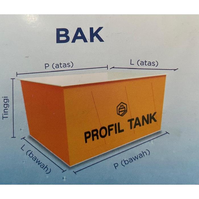 Jual Tn Toren Tangki Air Bak Terbuka Profil Tank Liter Kotak Persegi ...