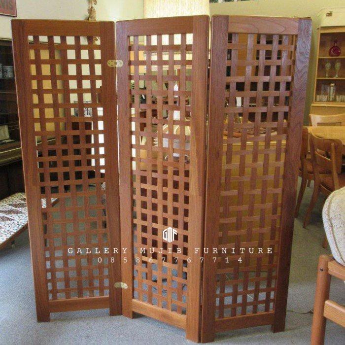 Jual Pembatas Ruangan Lipat Minimalis Kayu Jati Solid - Kab. Jepara ...