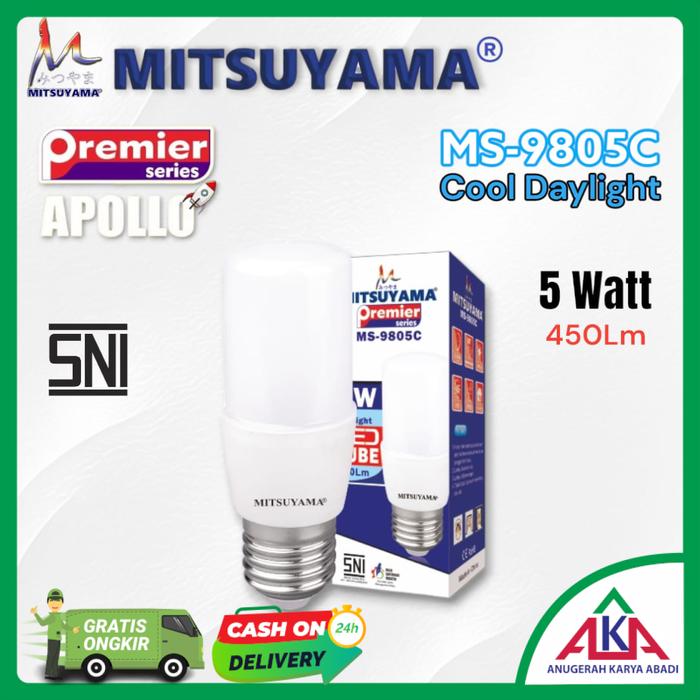 Jual Bohlam Lampu LED Tube MITSUYAMA APOLLO Premier Series E27 SNI - 5W - CDL - Kota Semarang ...