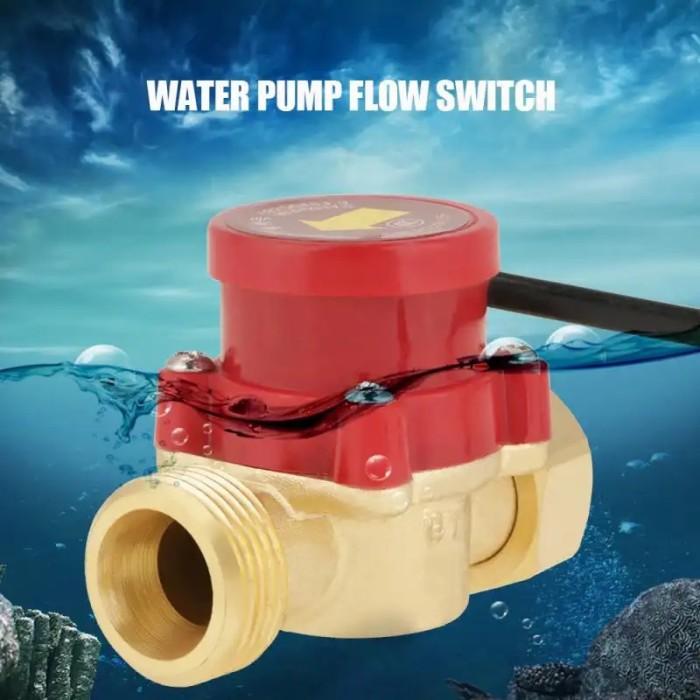 Jual Water Flow Switch 1/2" - 1/2" (Saklar Otomatis Pompa Air) Brass ...