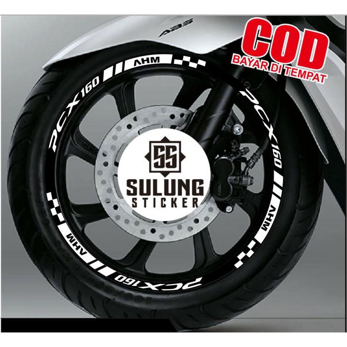 Jual Stiker Pelek Motor Honda Pcx 160 Aksesoris Variasi List Velg ...