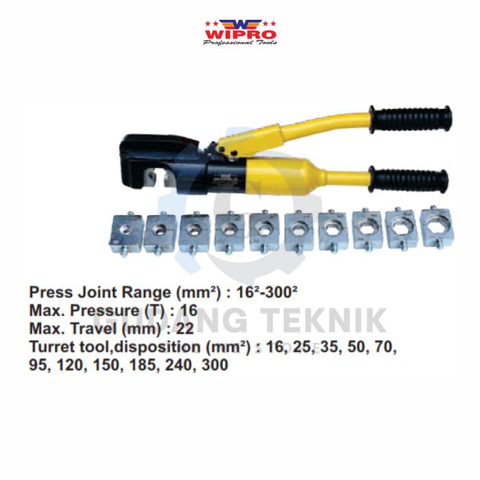 Jual - Tang Press Skun Hidrolik WIPRO KYQ300/Tang Skun Kabel CRIMPING ...