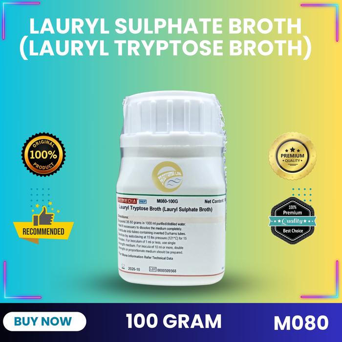 Jual Lauryl Sulphate Broth (Lauryl Tryptose Broth) - Media Mikro, 100 ...