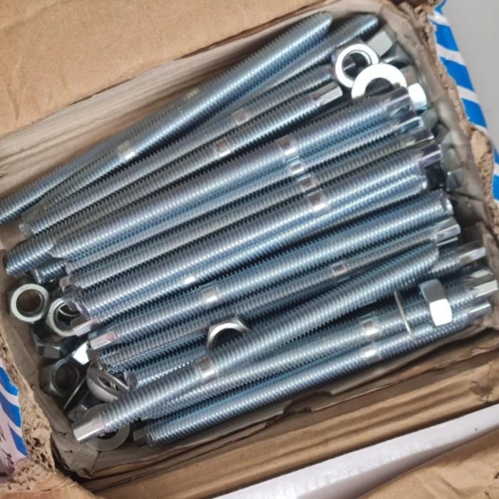 Jual Chemical Angkur M8 / Angkur Bolt Grade 5.8 M10 X 130 / Besi Angkur ...