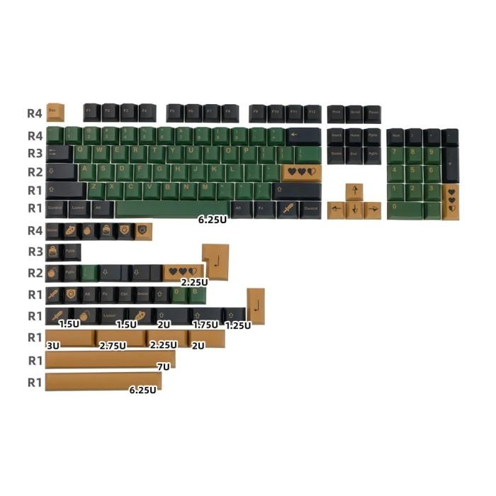 Jual GMK Clone Hero Keycap Cherry Profile 142 Keys ISO Enter ANSI ...