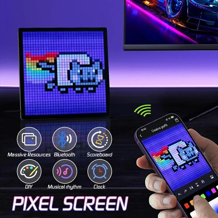 Jual Smart LED Matrix Pixel Screen DIY Programmable Animation and Text ...